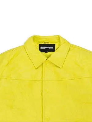 SP5DER Leather Jacket - Yellow