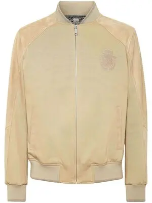 BILLIONAIRE Suede Bomber Jacket