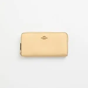 COACH® Restored Accordion Zip Wallet - Brass/vanilla