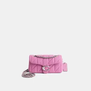 COACH Restored Tabby Shoulder Bag 20 With Pillow Quilting Silver/fuchsia