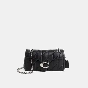 COACH COACH Tabby Shoulder Bag 26 With Pillow Quilting Silver/black