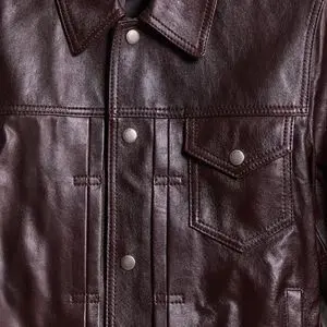 COACH® Restored Leather Trucker Jacket