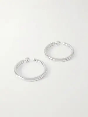 JENNIFER FISHER Natasha Baby Hoop Earrings - Silver