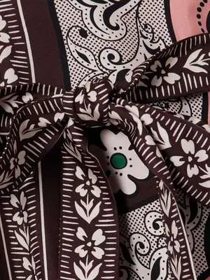 La DoubleJ Magnifico Printed Silk-twill Mini Dress