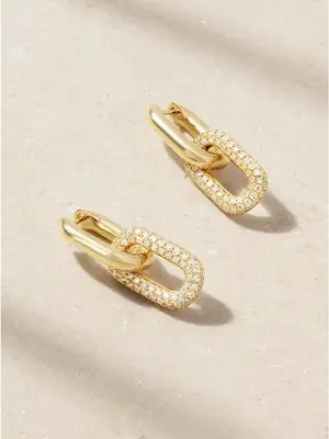 Shay 18-karat Diamond Link Earrings - Gold