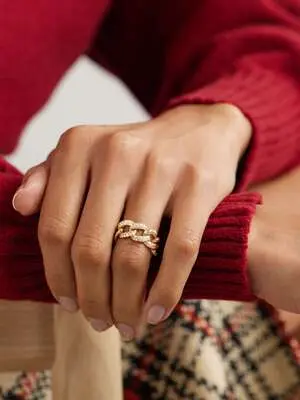Shay Essential Link 18-karat Diamond Ring