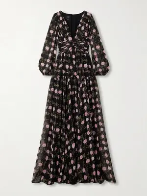 Giambattista Valli Floral-print Silk-chiffon Gown