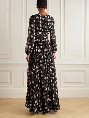 Giambattista Valli Floral-print Silk-chiffon Gown