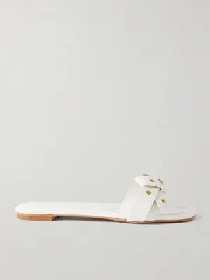 Chloé Mae Buckle-embellished Leather Slides