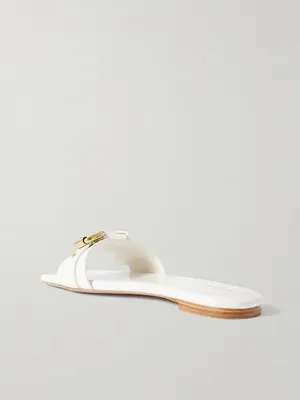 Chloé Mae Buckle-embellished Leather Slides