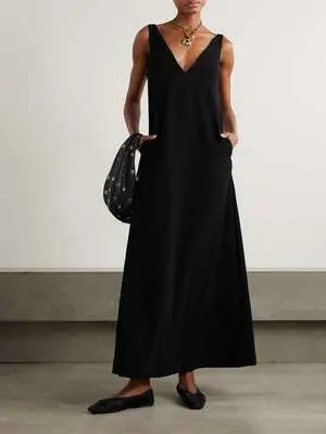 Staud Zora Crepe-jersey Maxi Dress