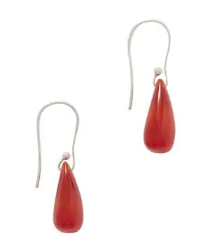 SOPHIE BUHAI Droplet Carnelian Earrings - Red
