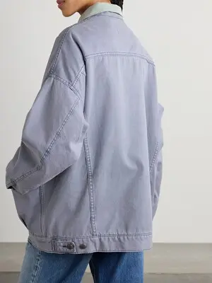 R13 Lacey Denim Trucker Jacket - Blue