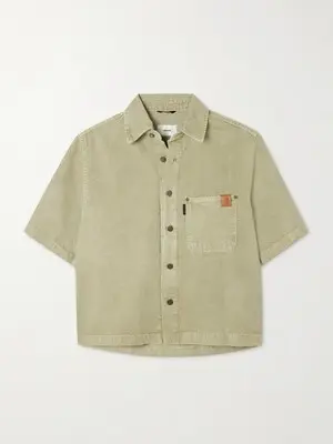 HAIKURE Olive Denim Shirt