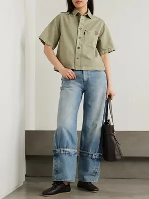 HAIKURE Olive Denim Shirt