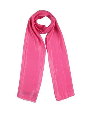 Emporio Armani Woman Scarf Blue Size - Silk, Polyamide Fuchsia