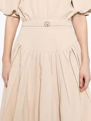 SAIID KOBEISY Crepe Mini Dress - Neutrals