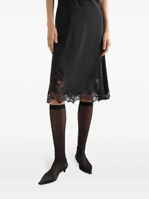 Dolce & Gabbana Floral-lace Midi Dress