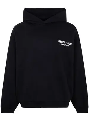 Fear Of God Logo-print Hoodie - Black