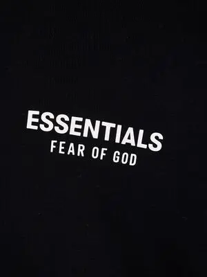 Fear Of God Logo-print Hoodie - Black