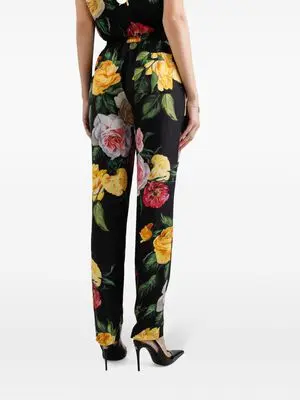 Dolce & Gabbana Floral-print Trousers