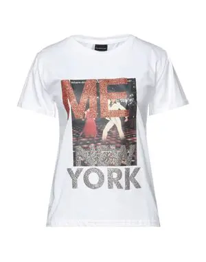 MARC ELLIS T-shirt With Glitter Print - White