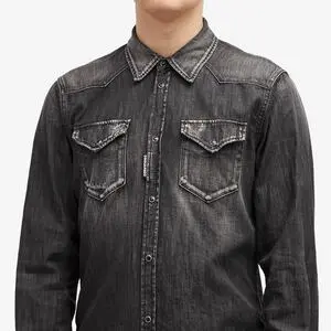 Dsquared2 Classic Western Shirt - Black