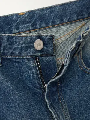 Alaïa High-rise Barrel-leg Jeans - Blue