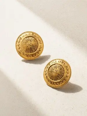 Chanel Plated Clip-on Earrings - Gold
