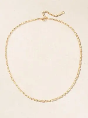 SUZANNE KALAN 18-karat Diamond Link Necklace - Gold