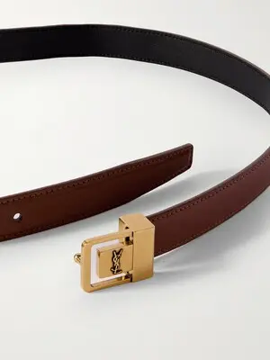 Saint Laurent Leather Waist Belt - Brown