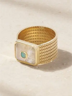 Pascale Monvoisin Anton N°2 9-karat Moonstone And Opal Ring - Gold