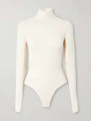 Commando Stretch-jersey Turtleneck Thong Bodysuit