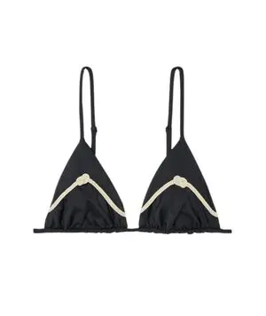Johanna Ortiz Sea Cloud Appliquéd Triangle Bikini Top