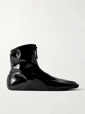 Alaïa Glossed Ankle Boots