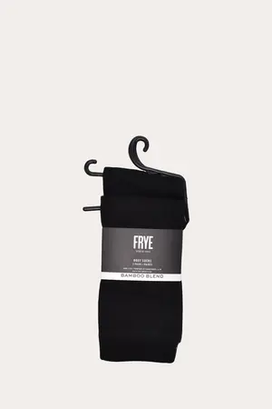 Frye Bamboo Blend Boot Socks - 2 Pack Black
