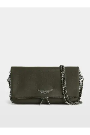 Zadig&Voltaire Rock Grained Leather Clutch