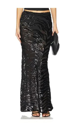 Nbd Mira Maxi Skirt - Black