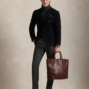 Ralph Lauren Heritage Leather Tote - British Tan