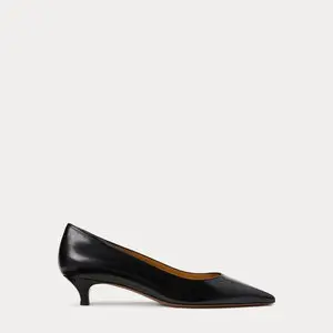 Ralph Lauren Tenney 35 Mm Goatskin Pump - Black