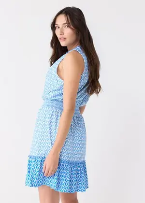 CABANA LIFE Smocked Waist Dress - Seaside