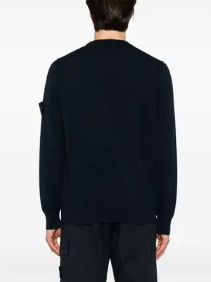 Stone Island Logo-patch Crew-neck Sweater
