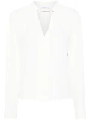 Patrizia Pepe Cufflink-detail Blouse