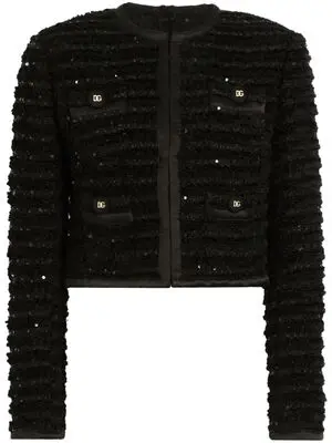 Dolce & Gabbana Sequinned Jacket - Black