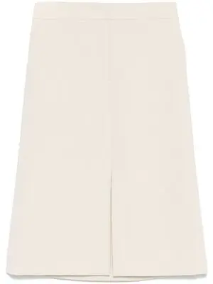 Patrizia Pepe Flared Midi Skirt - Neutrals