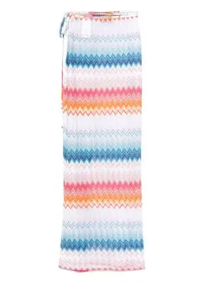 Missoni Zigzag-woven Wrap Maxi Skirt