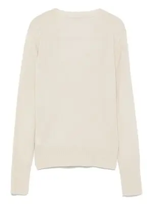 Patrizia Pepe Cashmere V-neck Sweater - Neutrals
