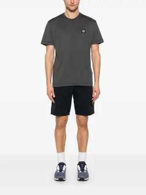 Stone Island Logo Patch Cargo Shorts