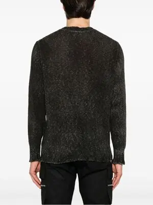 Avant Toi Distressed Sweater - Grey