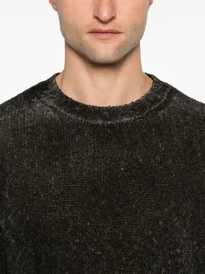 Avant Toi Distressed Sweater - Grey
